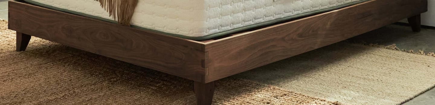 Eco-Conscious, Non-Toxic Natural Wood Bed Frames – Avocado Green Mattress