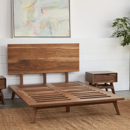 Medium wood bed frame store