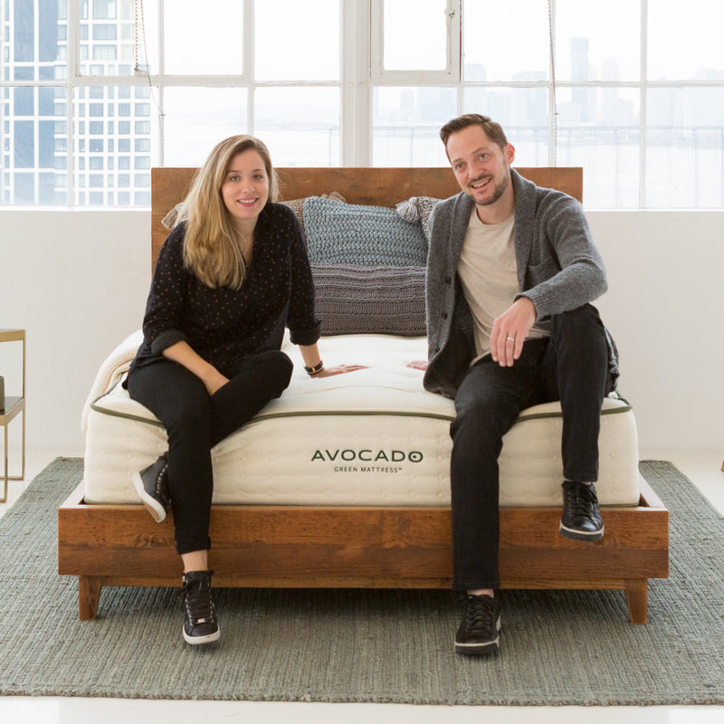 Reclaimed Wood Natural Bed Frames | Avocado Green Mattress®
