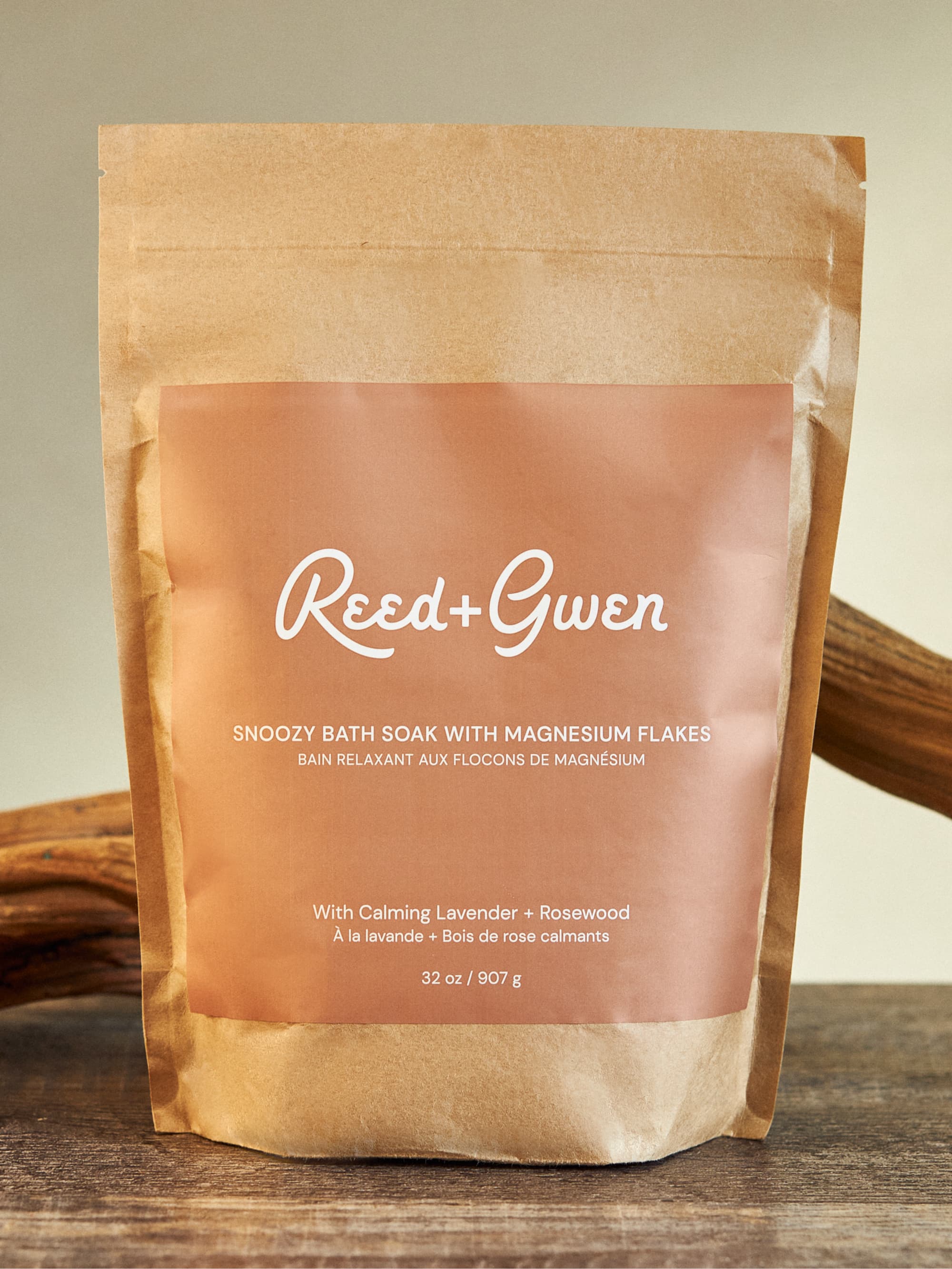 Snoozy Himalayan Sea Salt Bath Soak with Magnesium Flakes - Reed + Gwen ...